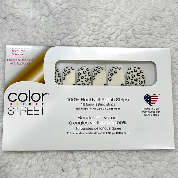 Color Street | Makeup | Color Street Nail Polish Strips White Leopard ...